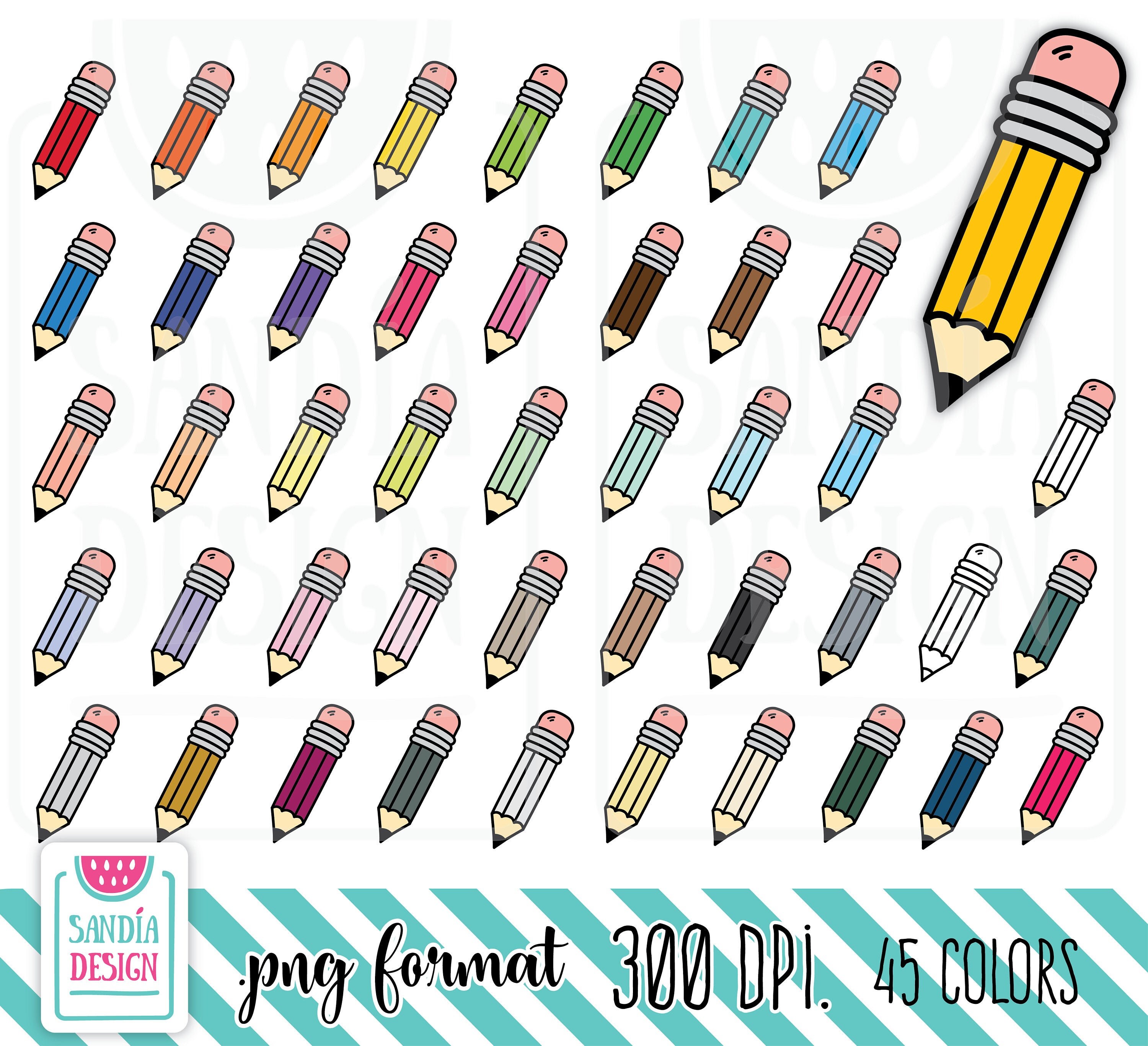 46 Doodle Pencil Clipart. Personal and Commercial Use. - Etsy