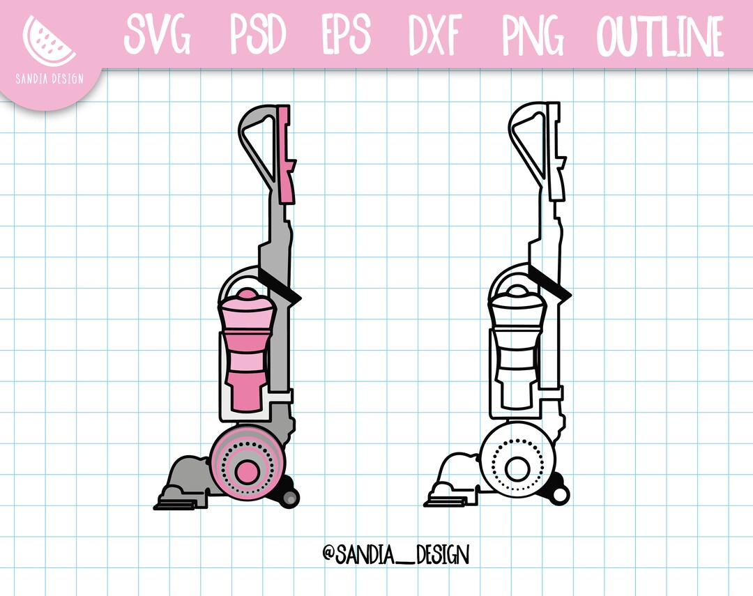Doodle Vacuum, SVG, PNG, Psd, Outline, Personal and Commercial Use - Etsy