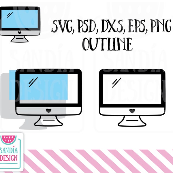 Computer Svg Clipart - Etsy