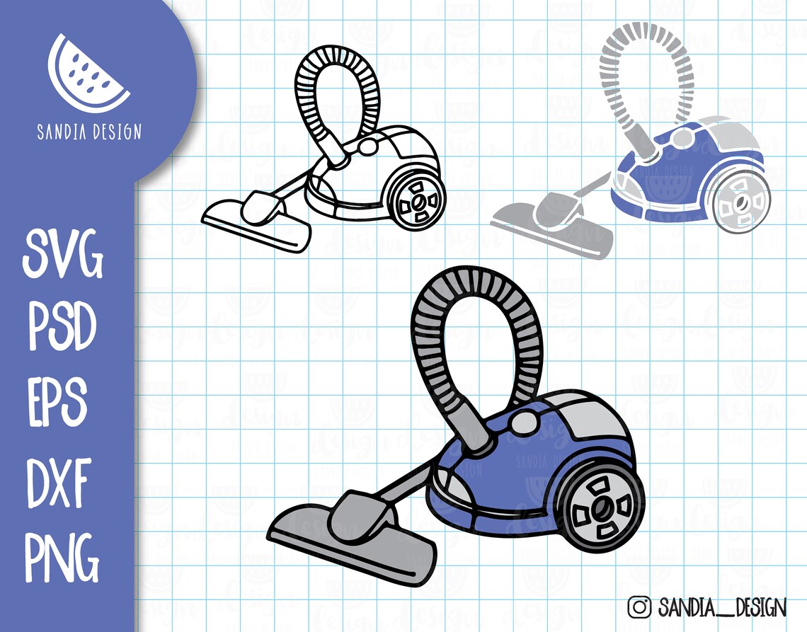 Vacuum SVG PNG PSD Outline Personal and Commercial Use - Etsy