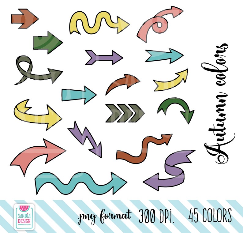 72 Doodle Arrows Clipart. Personal and Commercial Use. - Etsy