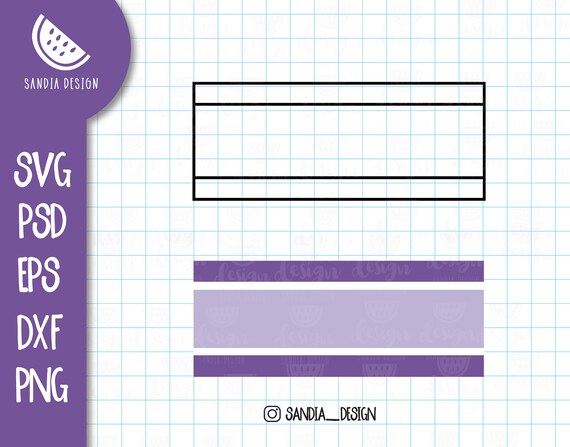 Quarter Box SVG PNG PSD Outline Personal and Comercial - Etsy