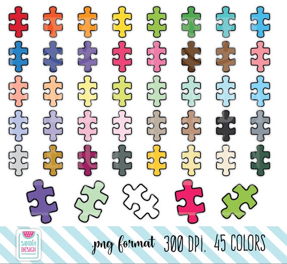 45 Doodle Puzzle Clipart. Personal and Comercial Use. | Etsy