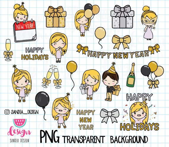 Chibi Girl Personal And Comercial Use Clipart Blonde Cozy Chibi Girl