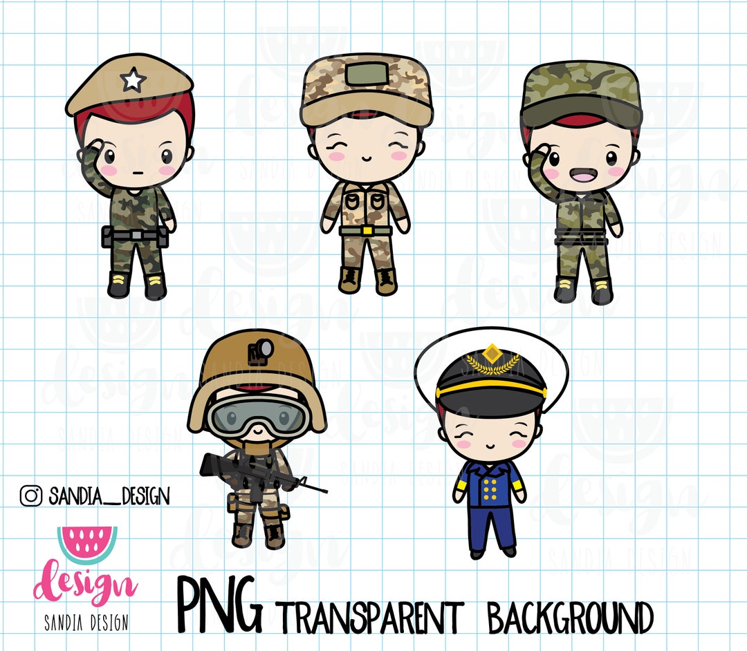 Chibi, Chibi Military Boy, Redhead Chibi Boy, Chibi Girl, Clipart ...