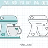 Kitchen Stand Mixer | PNG | SVG | Digital Download | Printable - Etsy UK