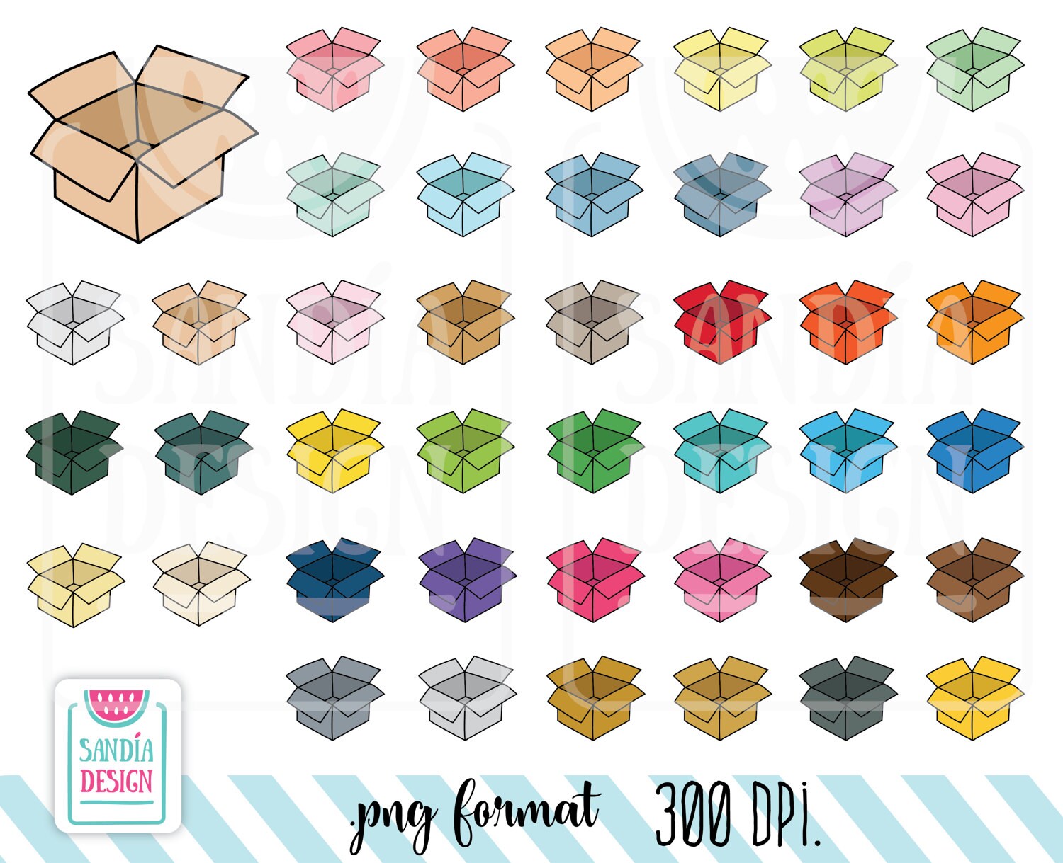 43 Doodle Mail Boxes Clipart. Personal and comercial use. | Etsy