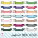 45 Doodle Ribbon Banner Clipart. Personal and Commercial Use. - Etsy