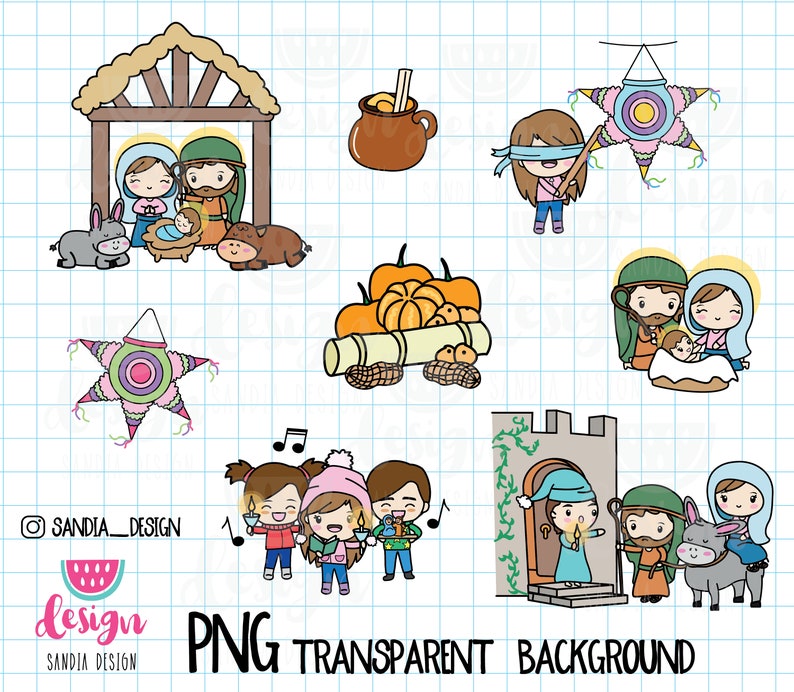 Posada Mexicana, Nacimiento, Piñata Clip Art, Chibi Girl, Chibi Light ...