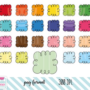 Doodle Cloud Clipart. Personal and Commercial Use. - Etsy