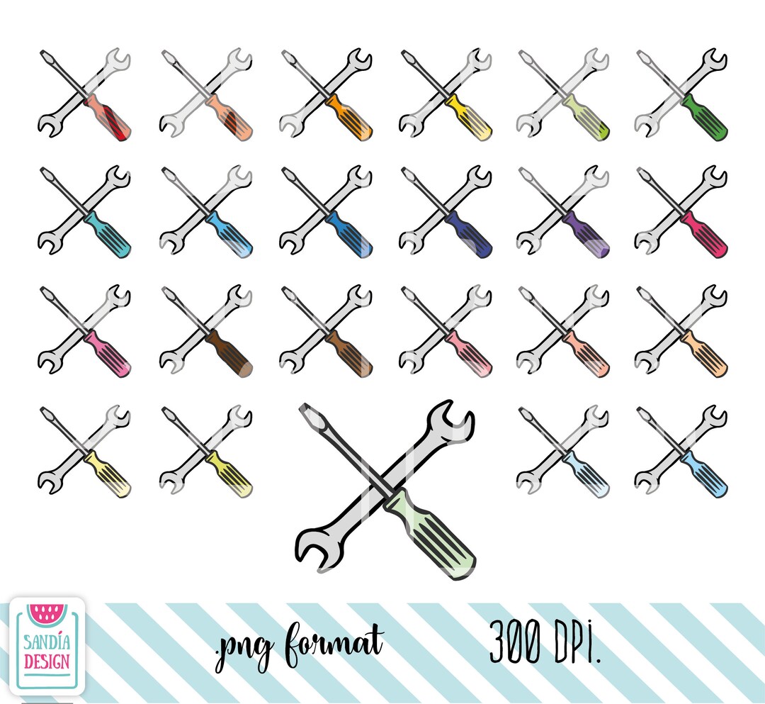 Doodle Tools Clipart. Personal and Comercial Use. - Etsy