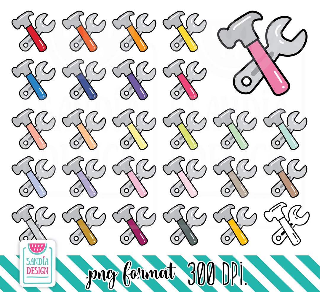 45 Doodle Tools, Maintenance Clipart. Personal and Commercial Use. - Etsy