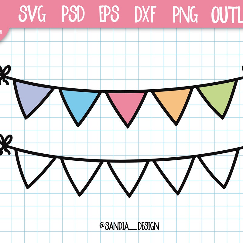 Cute Triangle Banner - Etsy