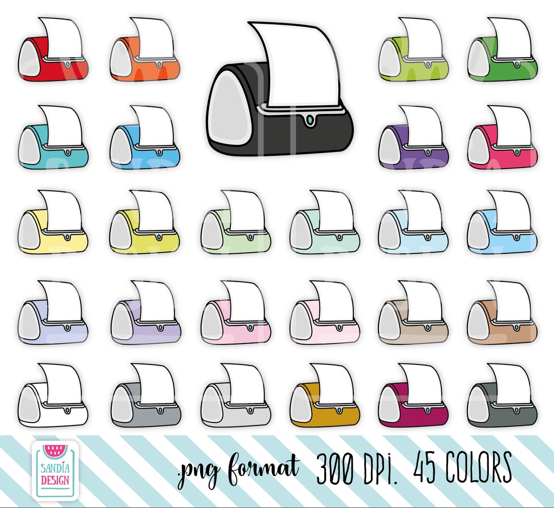 45 Doodle Label Printer Clipart. Personal and Comercial Use. - Etsy