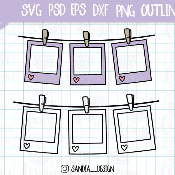 Polaroid Frame Svg - Etsy