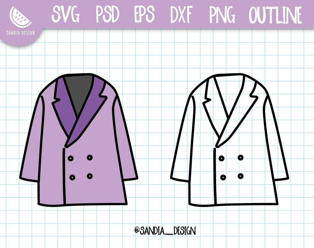 Doodle Winter Clothes, SVG, PNG, Psd, Outline, Personal and Commercial ...