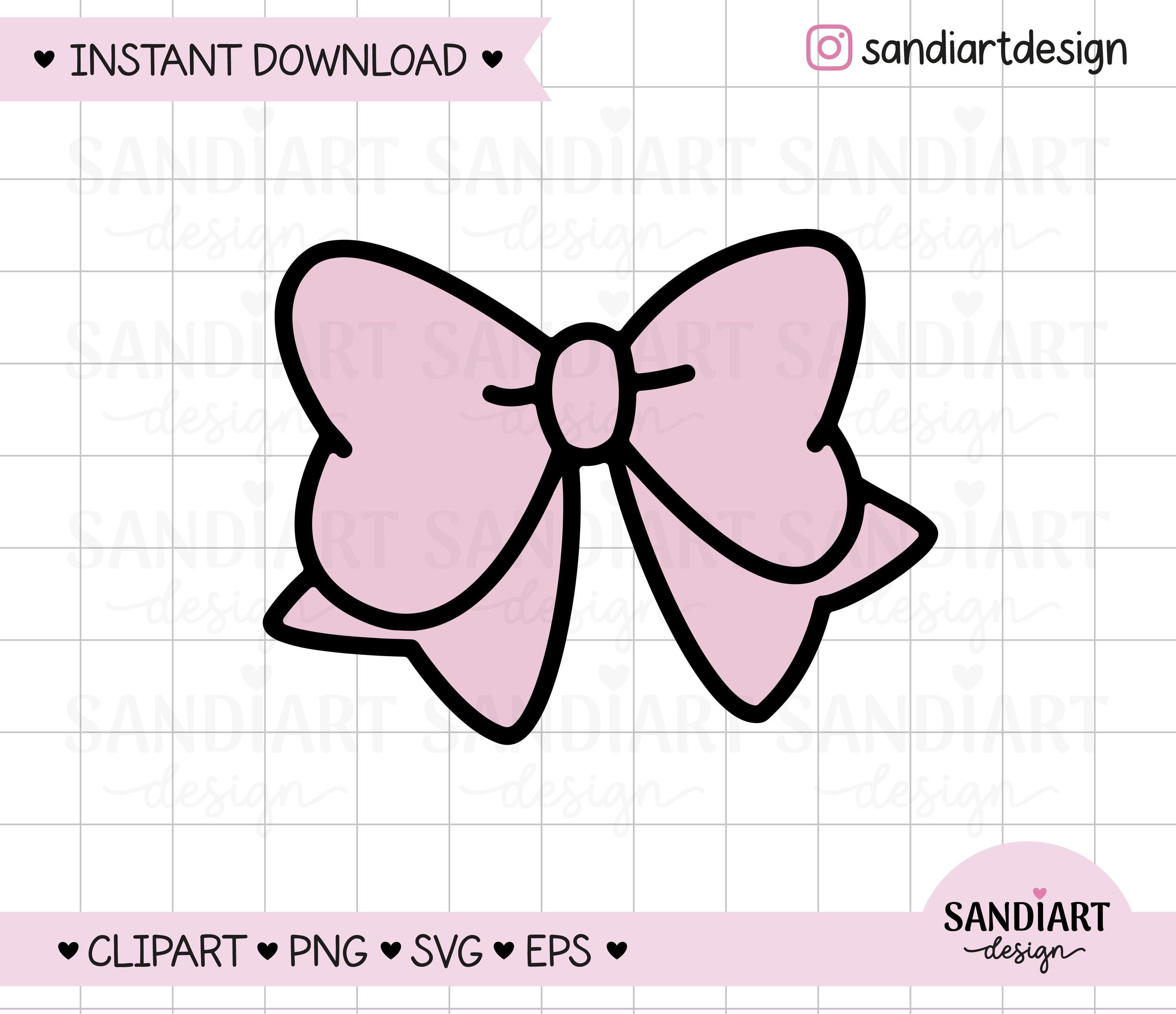 Kawaii Bow, Doodle Bow, Cute Bow Clipart, PNG, SVG, and EPS, Personal ...