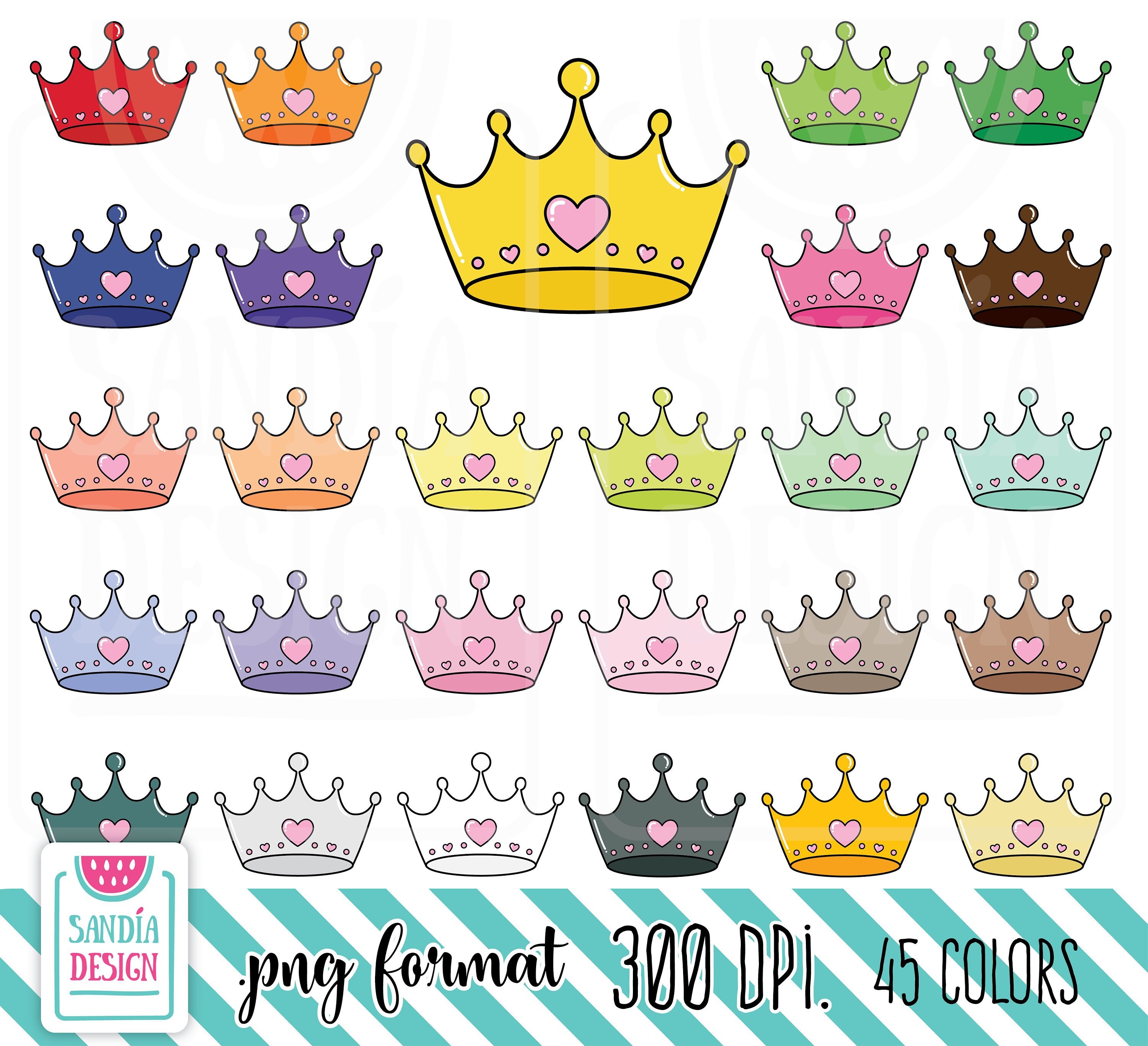 45 Doodle Crown Clipart. Personal and Comercial Use. - Etsy