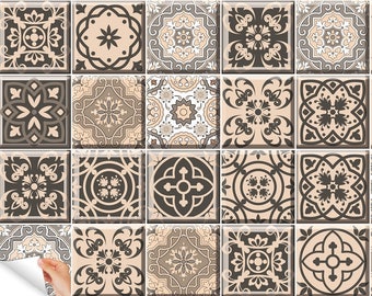 Turquoise Blue Tile Stickers Set of 24 Tile Decals Mixed Tiles | Etsy