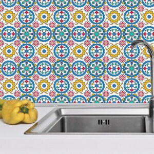 Tile Stickers Decals Murals Kitchen Decor Set of 24 Tiles Decals Tiles ...