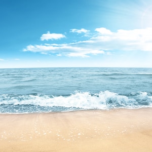 Sunset Beach Sea Wall Decal, Ocean Murals Wall Decor, Vinyl Wall Decals ...