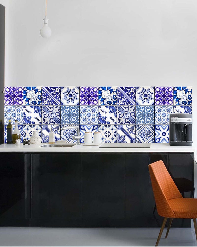 Tiles Stickers MIXED Tiles Decals Set of 24 Tiles Stickers - Etsy