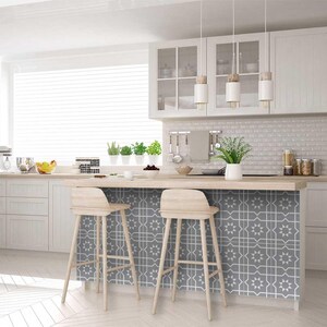 Lithe Soft Gray & White Tile Stickers Peel and Stick Backsplash B55 - Etsy