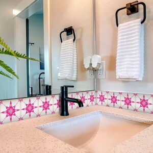 Peel and Stick Tile Stickers Backsplash Design Bathroom Cover Decal ...