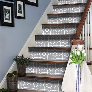 Lithe Soft Gray & White Tile Stickers Peel and Stick Backsplash B55 - Etsy