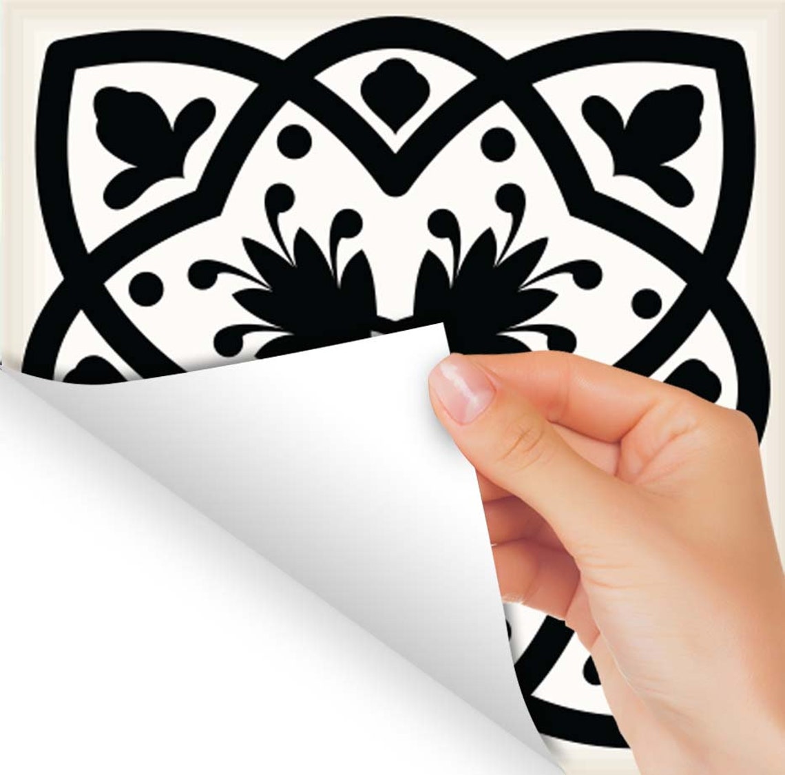 Tile Stickers Black & White Kitchen Decals B99 | Etsy