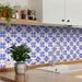 Kitchen Backsplash Trends Blue Orange - Etsy