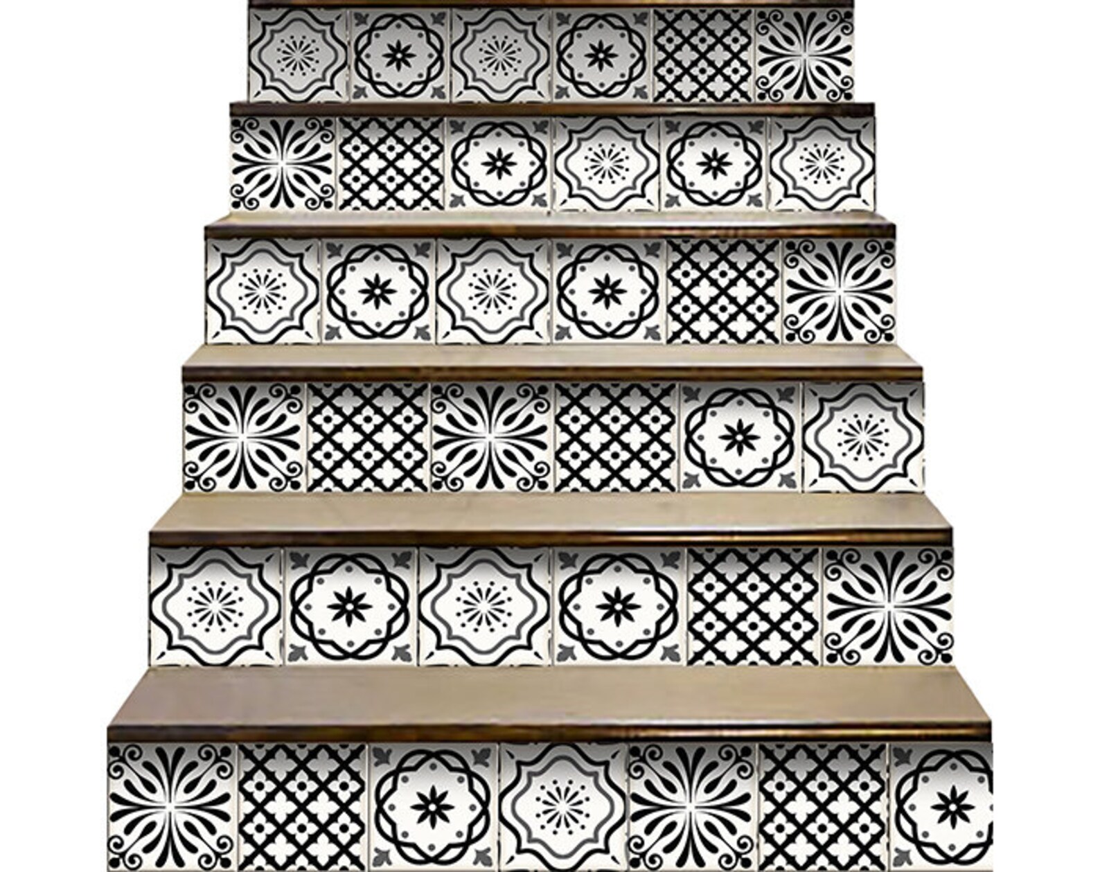 Stairs Risers Ideas 24 Tiles Decals Tiles Stickers Mixed Tiles - Etsy