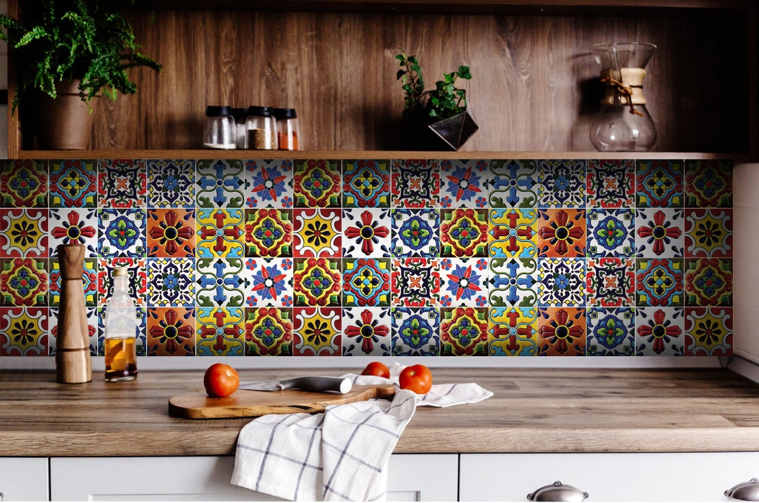 Backsplash Tile Stickers Tile IDEA 24 Tile Stickers Style Stickers ...