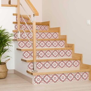 Shiny Red Tile Stickers for Home Decor Fliesenaufkleber Carrelage ...