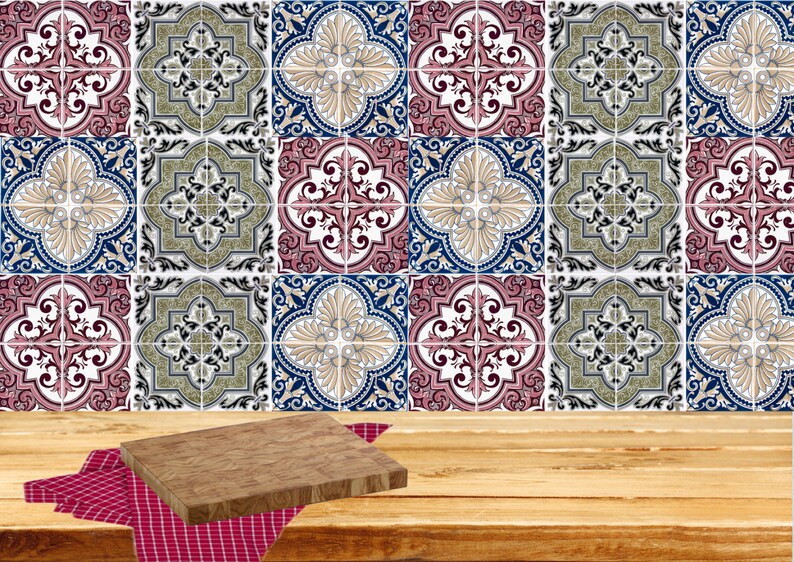 Portuguese Wall Tile Set of 24 Kitchen Bathroom Ceramic - Etsy