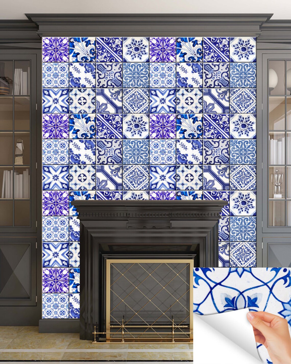 Tiles Stickers MIXED Tiles Decals Set of 24 Tiles Stickers - Etsy