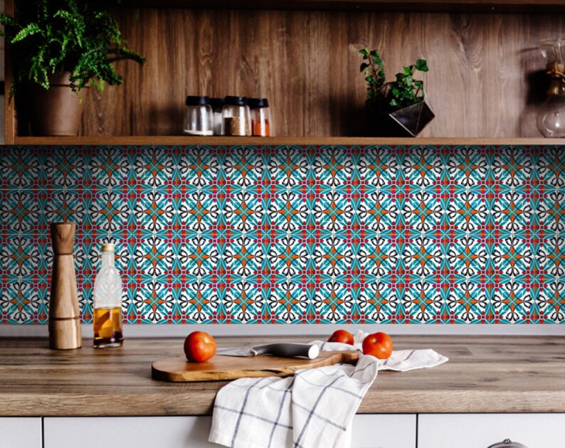 Peel and Stick Backsplas Stickers 24 Tiles Decals Tiles - Etsy