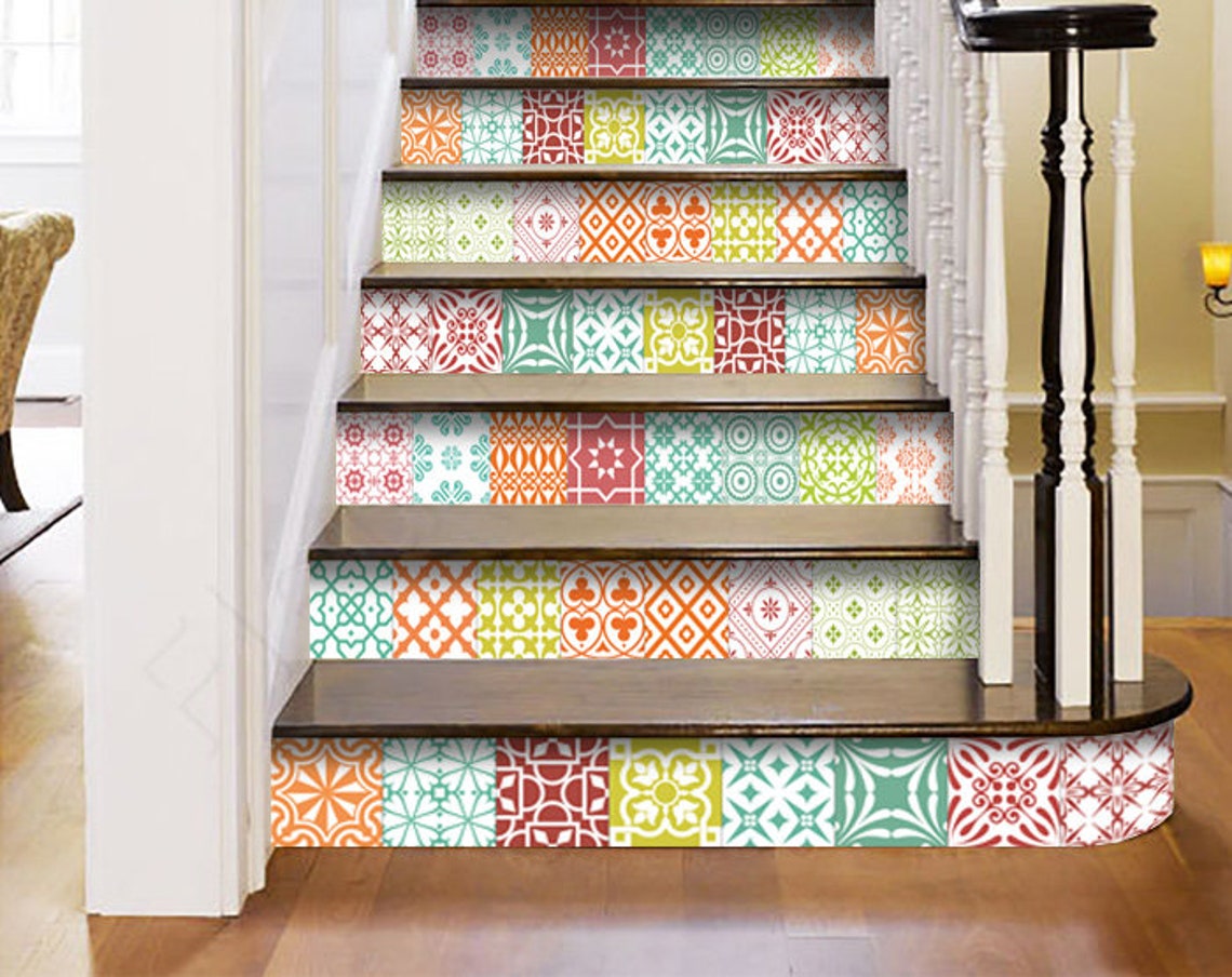 Tile Stickers 24 Tiles Decals Tiles Stickers Mixed Tiles for - Etsy