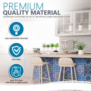 Tile Stickers 24 Tiles Decals Tiles Stickers Mixed Tiles for Walls ...