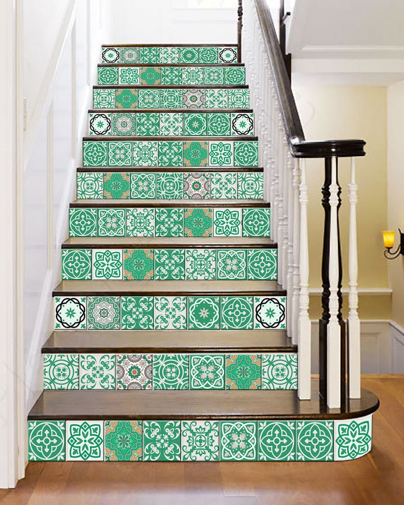 Spanish Set of 24 Tiles Decals Tiles Stickers Tiles for Walls | Etsy