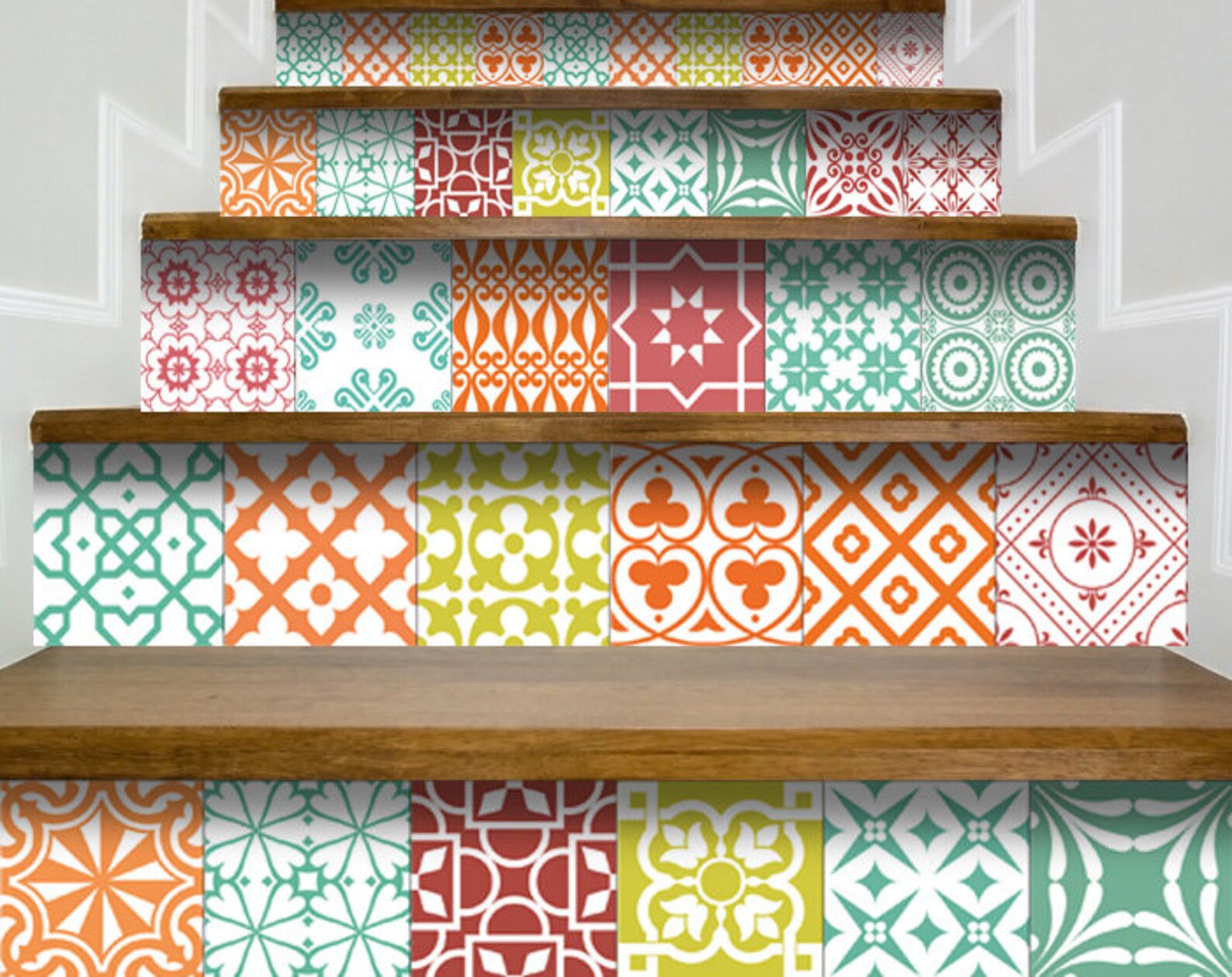 Tile Stickers 24 Tiles Decals Tiles Stickers Mixed Tiles for - Etsy