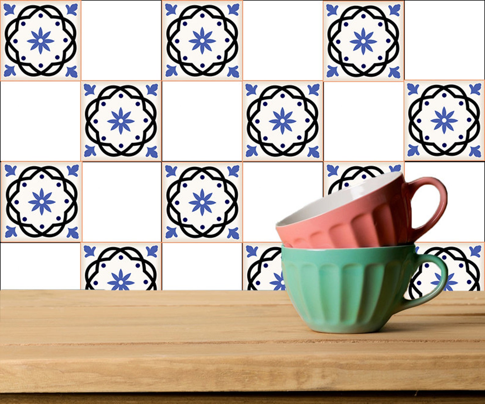 Set of 24 Tiles Decals Tiles Stickers Tiles for Walls Kitchen | Etsy