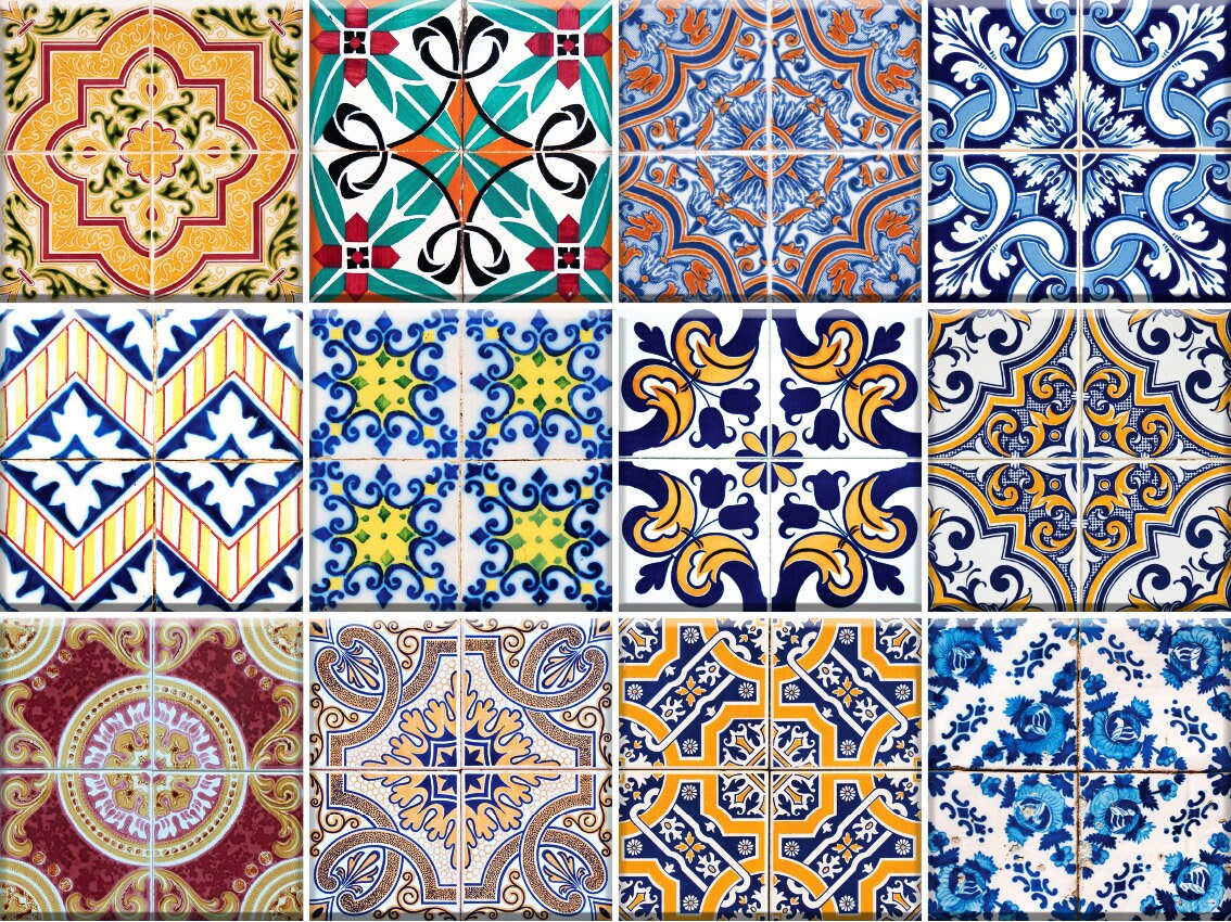 Tile Stickers 24 Tiles Decals Tiles Stickers Mixed Tiles for - Etsy