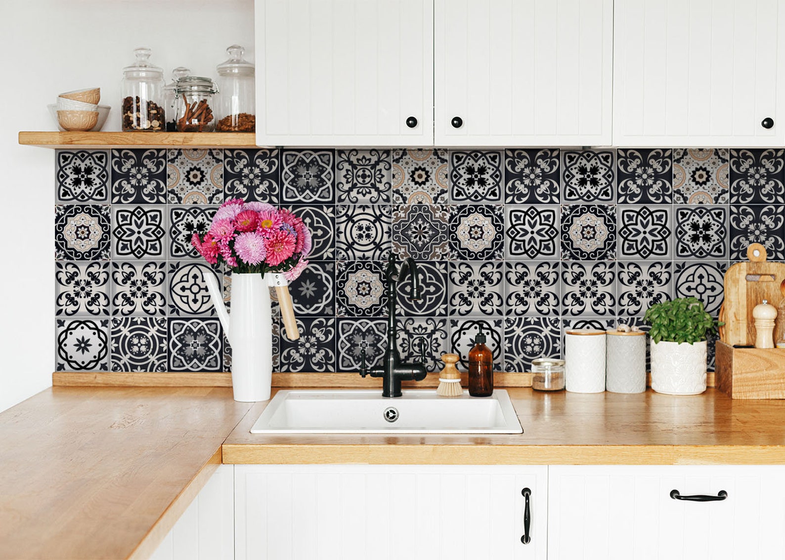 Tile Stickers Design 24 Pcs Home Decor Peel & Stick SB25 - Etsy