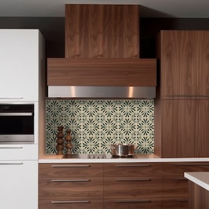 Green Peel and Stick Vinyl Cover Tile Stickers Wall Decor Wallpaper ...