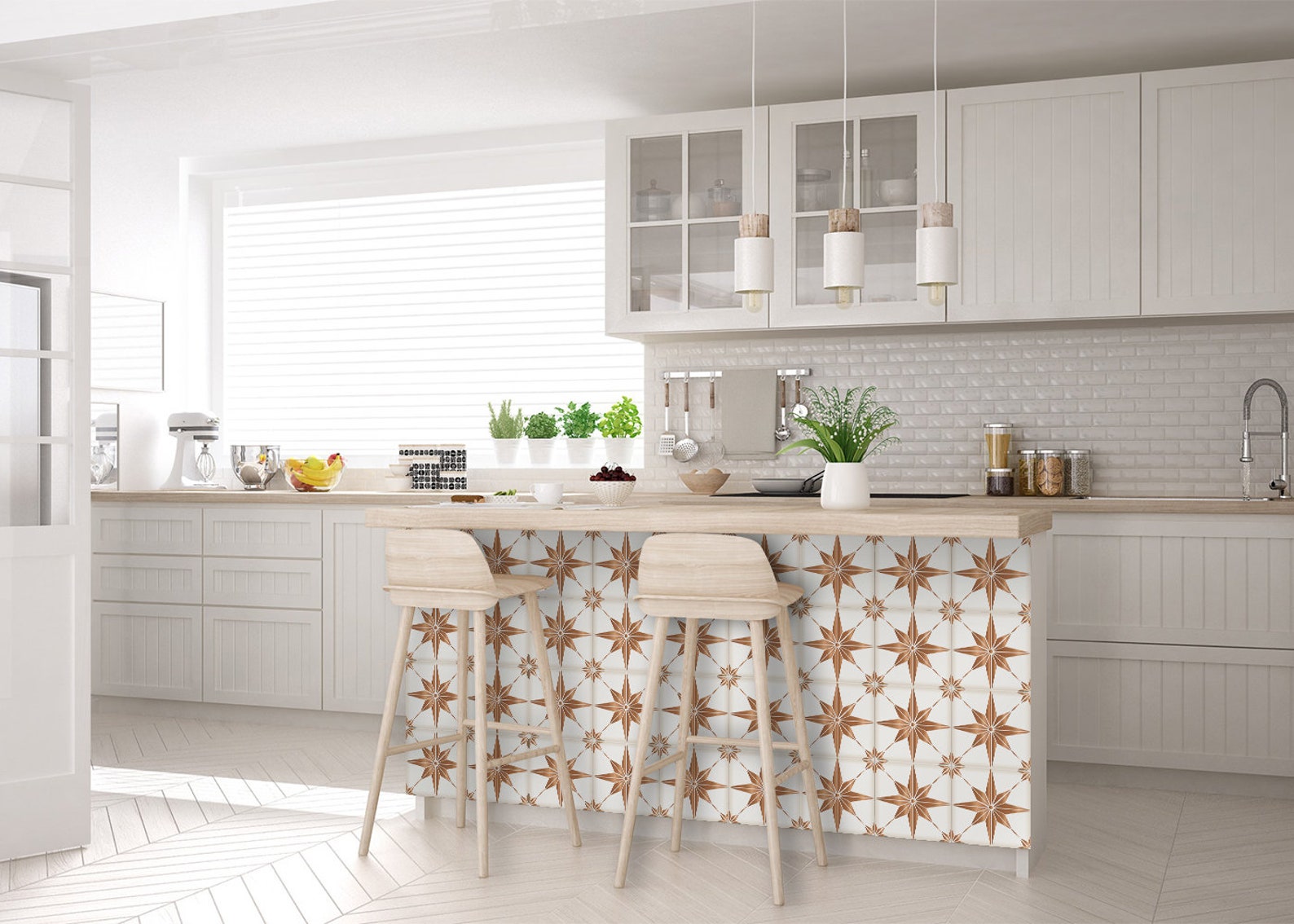 Peel and Stick Backsplash Stickers 24 Tiles Decals Tiles - Etsy