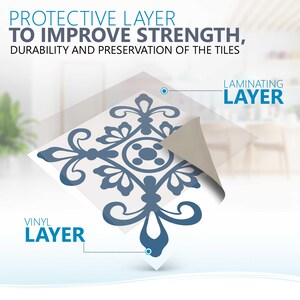 Set of 24 Tiles Decals Tiles Stickers Tiles for Walls Kitchen Bathroom ...