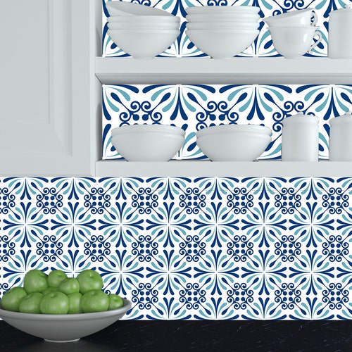 Set of 24 Orange Tile Stickers Kitchen Decals Tiles Stickers - Etsy