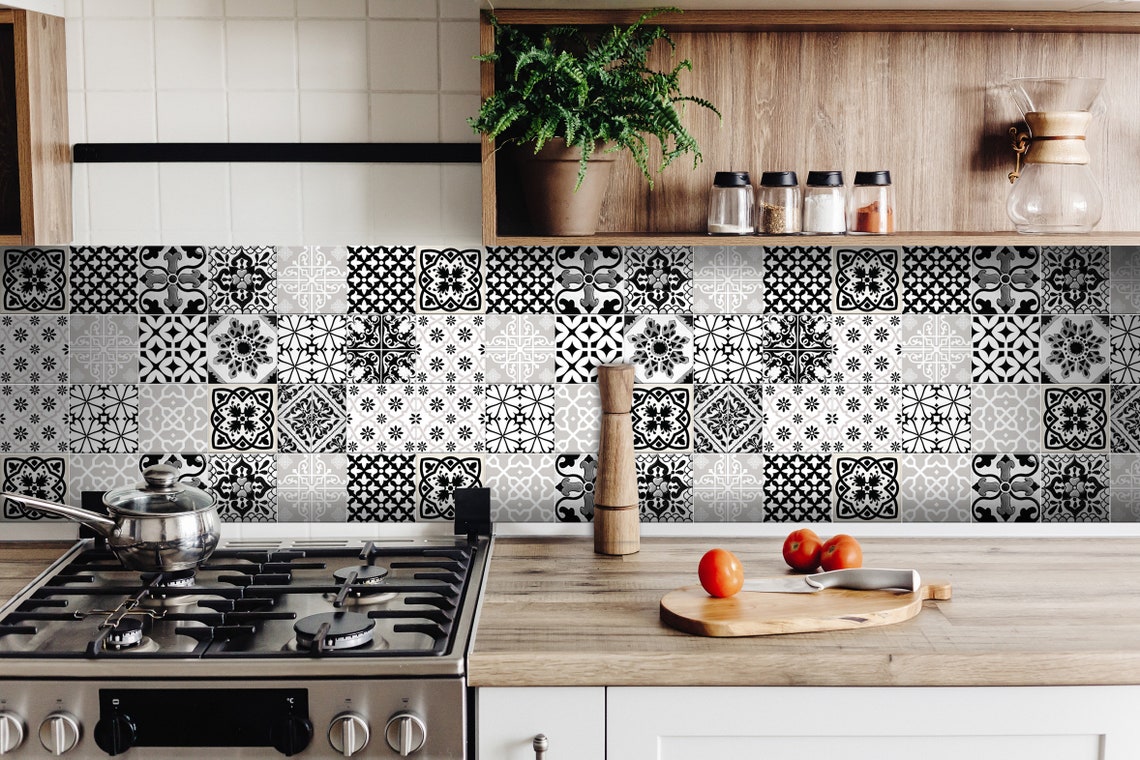 Tile Stickers 24 Tiles Decals Tiles Stickers Mixed Tiles for | Etsy