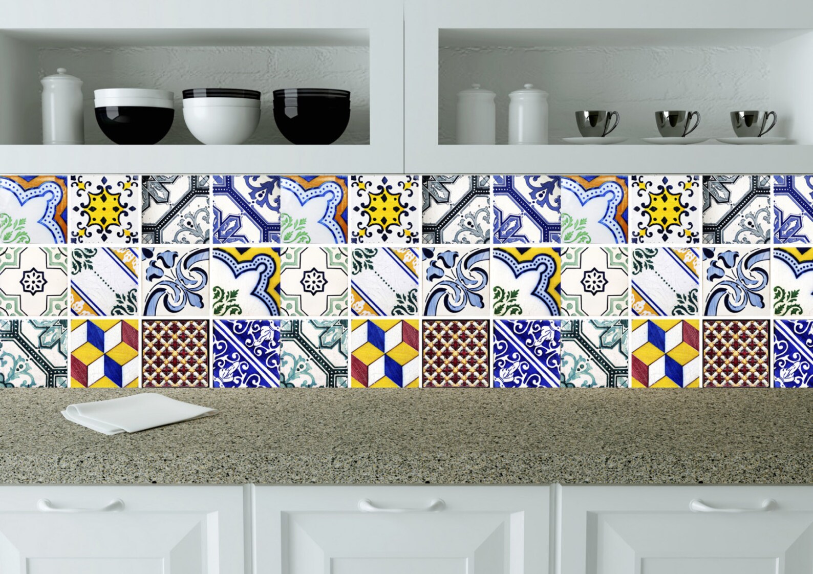 Kitchen Tile Set of 24 Tiles Decals Stickers Mixed Tiles for | Etsy